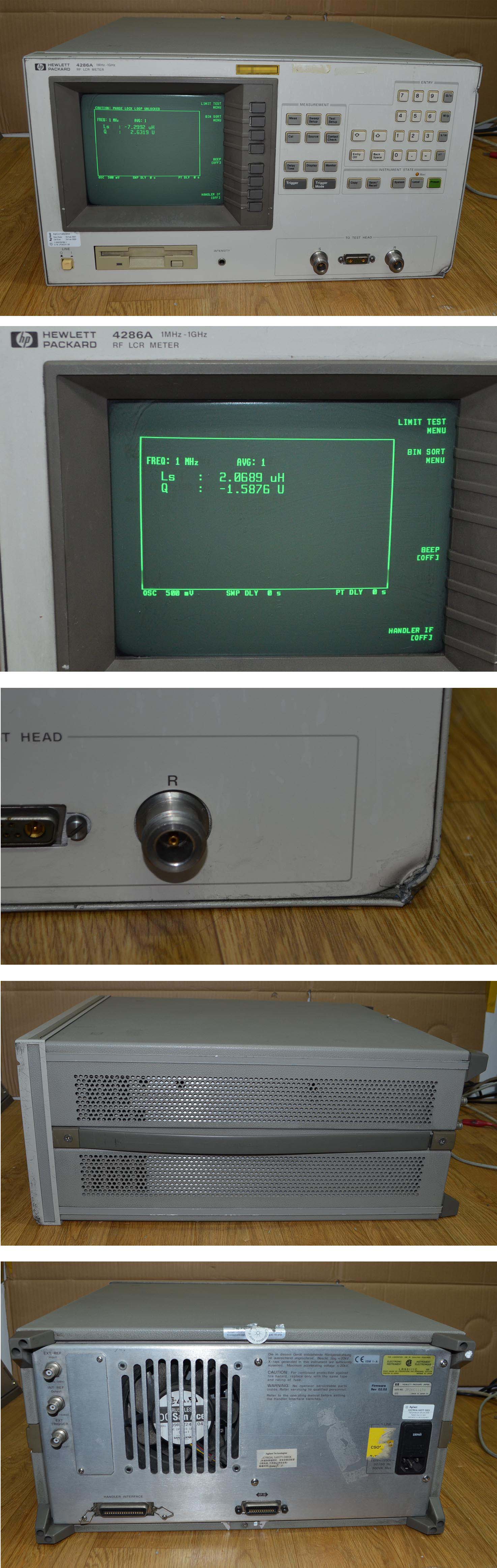 소리전자 - ★★★ HP 4286A 1Mhz-1Ghz RF LCR Meter