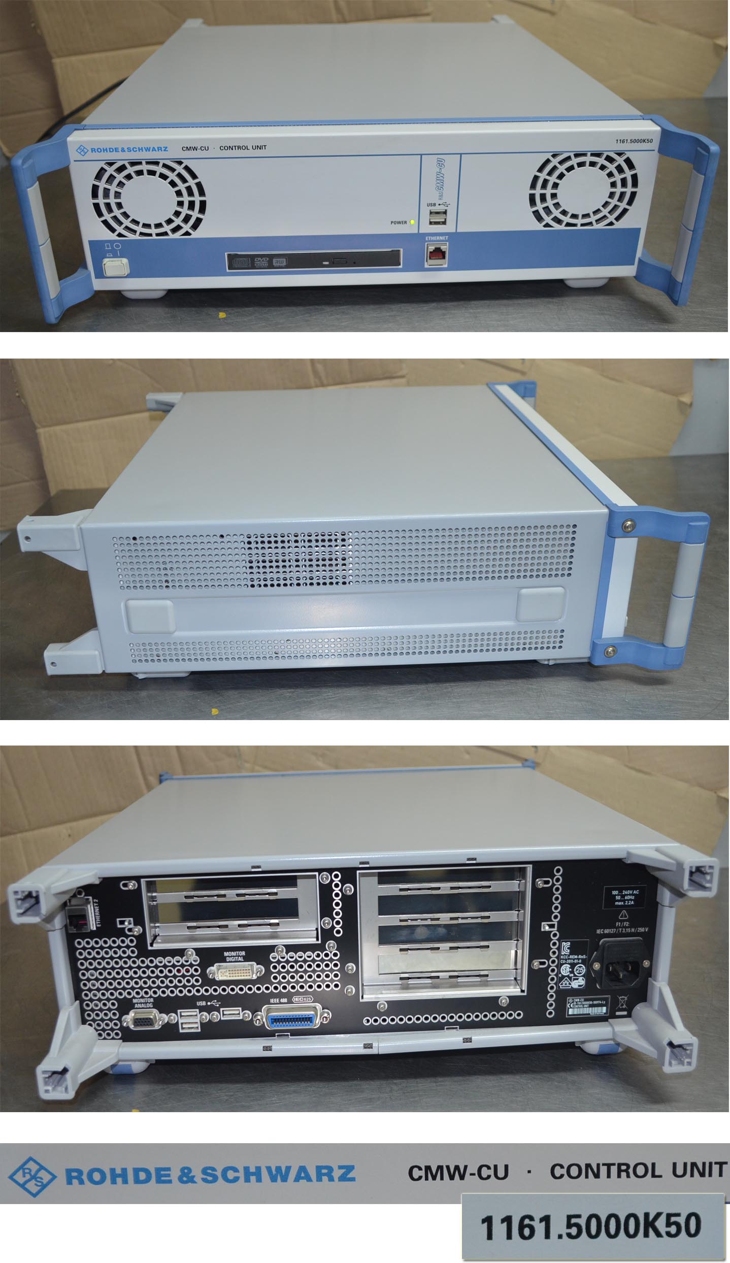 Rohde & Schwars CMW-CU Control Unit 1161.500050 - 계측기-장터 - 소리전자