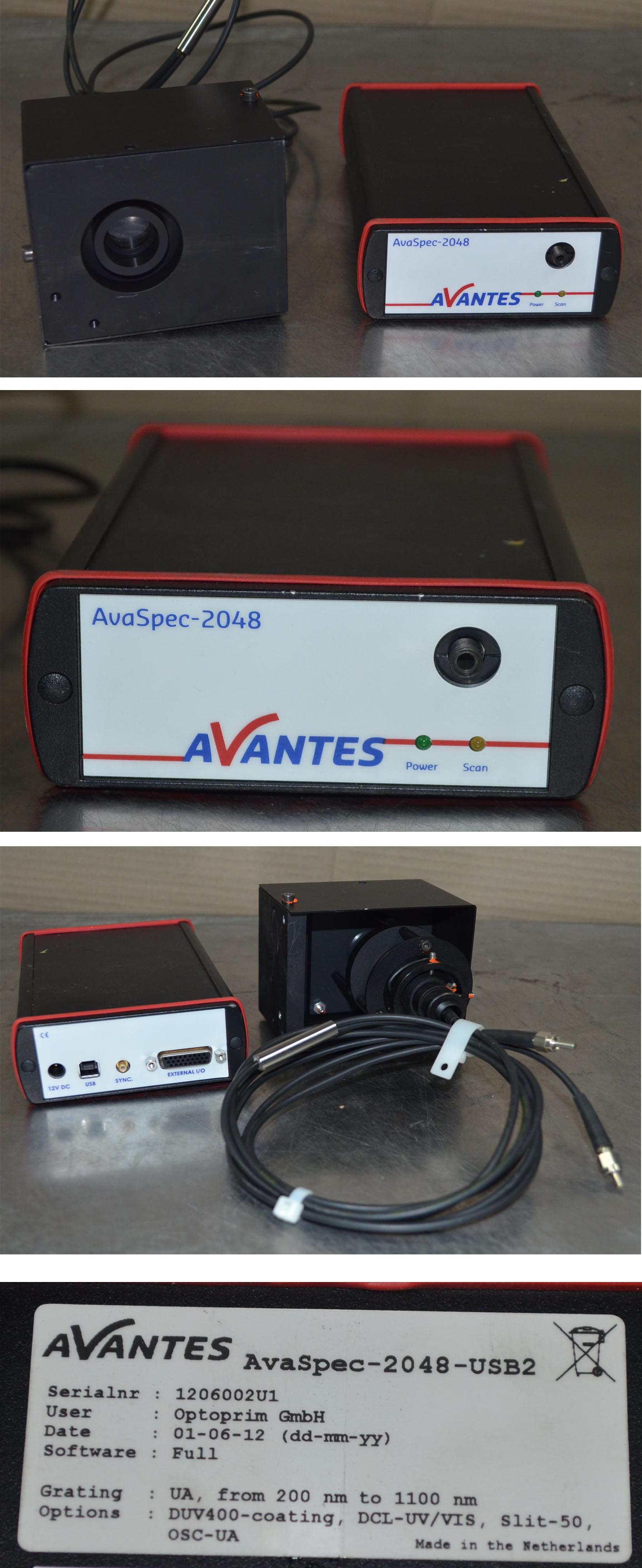 소리전자 - ★★★ AVENTES AvaSpec-2048 USB Spectrometer 2대 양도