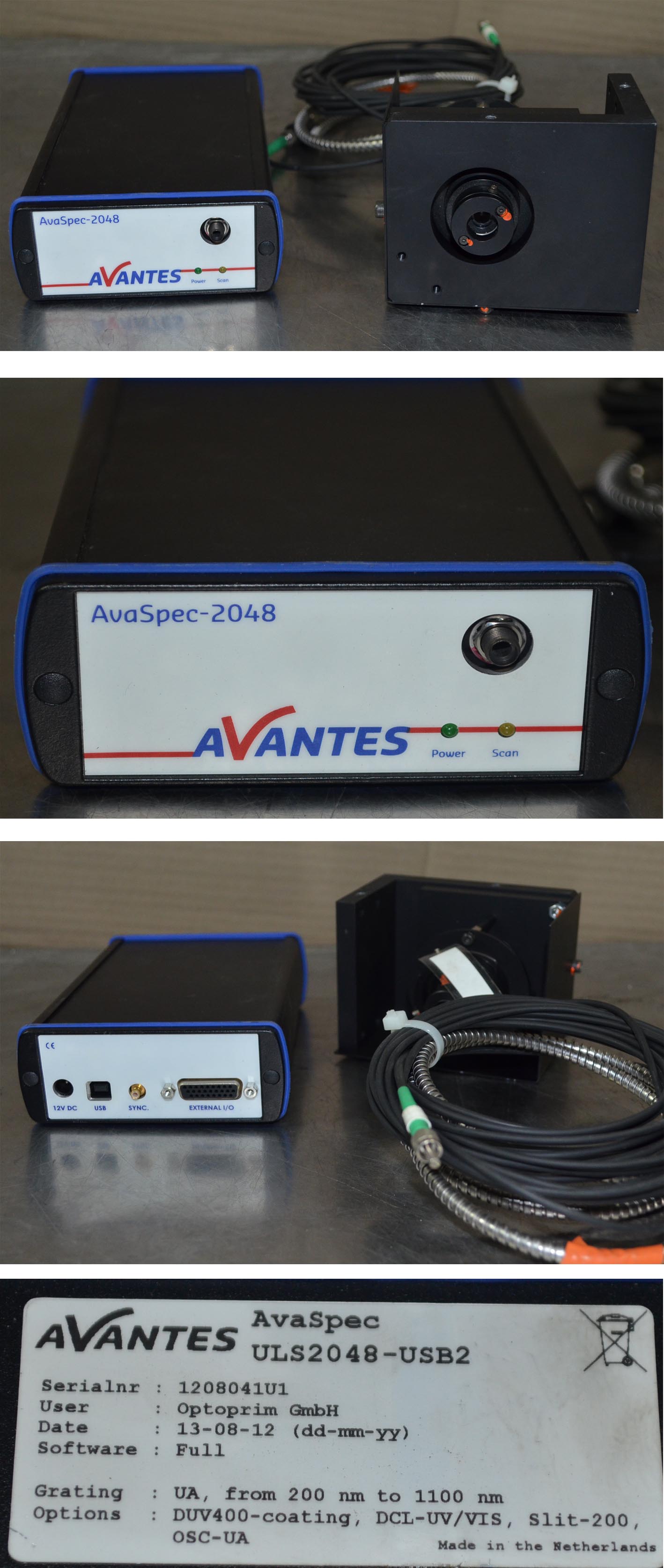 소리전자 - ★★★ AVENTES AvaSpec-2048 USB Spectrometer 2대 양도