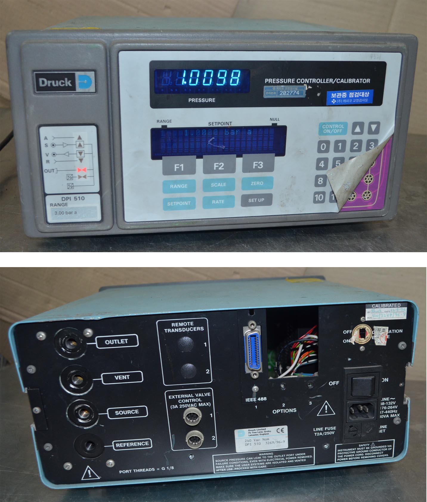 Druck DPI 510 Pressure Controller & Calibrator ★★★ - 계측기-장터 - 소리전자