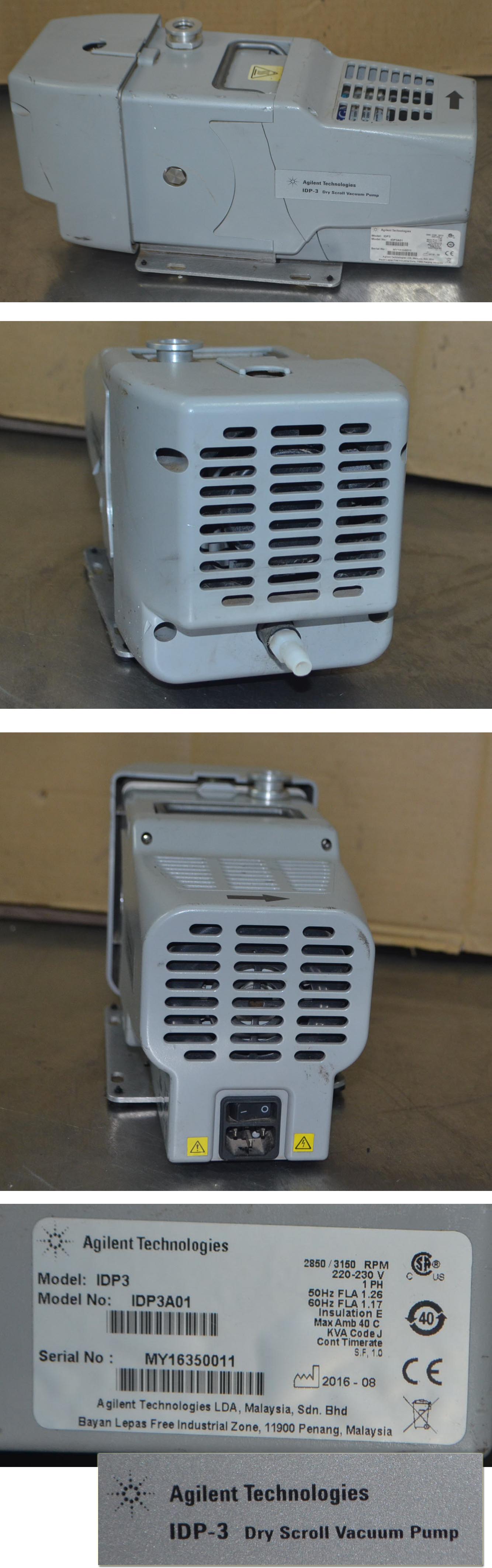 소리전자 - ★★★ Agilent IDP-3 Dry Scroll Vacuum Pump