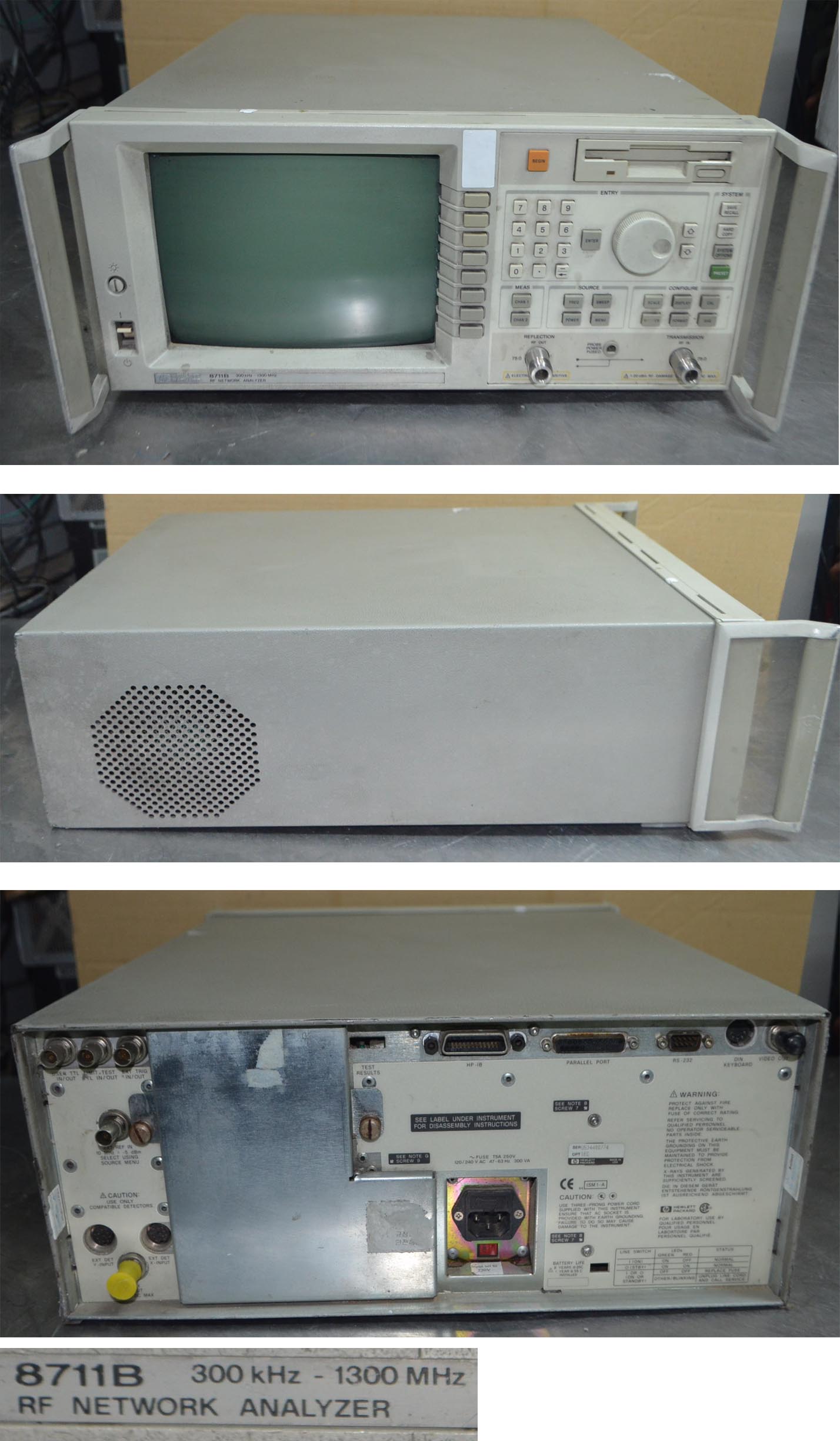 소리전자 - ★★★ HP 8711B Network Analyzer 300 kHz to 1300 MHz