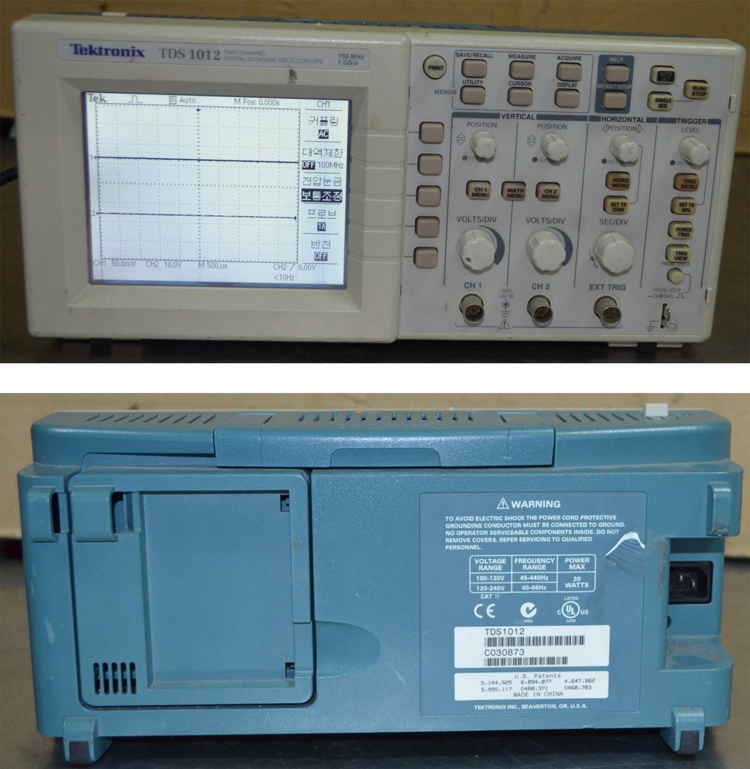 소리전자 - ★★★ Tektronix TDS 1012 Oscilloscope