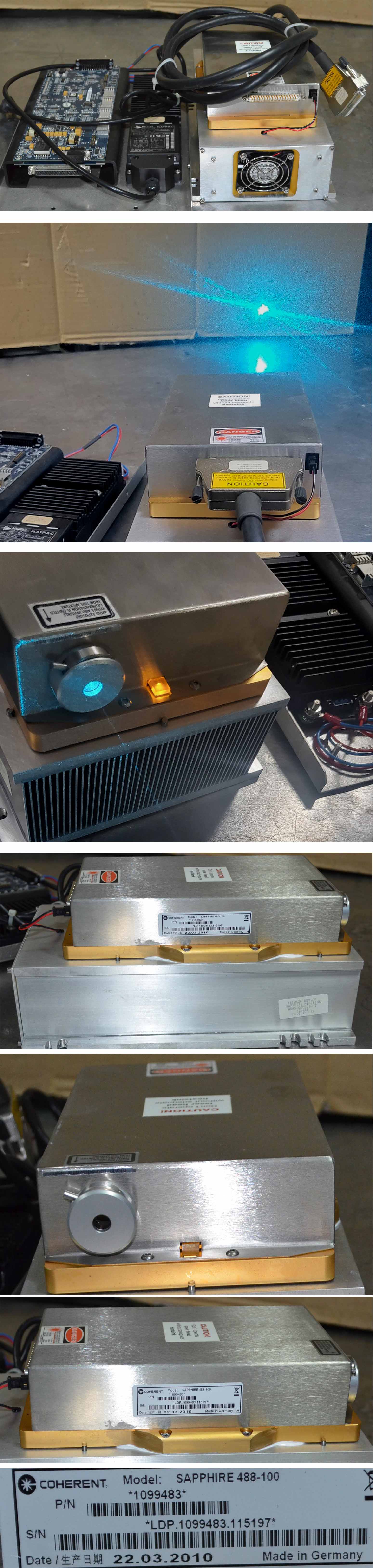 레이저장비 Coherent Sapphire 488-100 ★★★ - 계측기-장터 - 소리전자