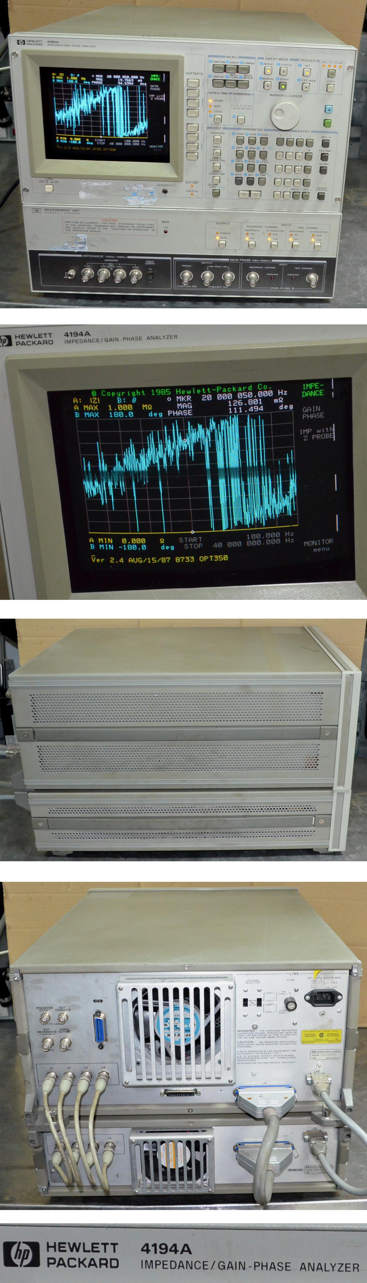 소리전자 - ★★★ HP 4194A Impedance Gain Phase Analyzer