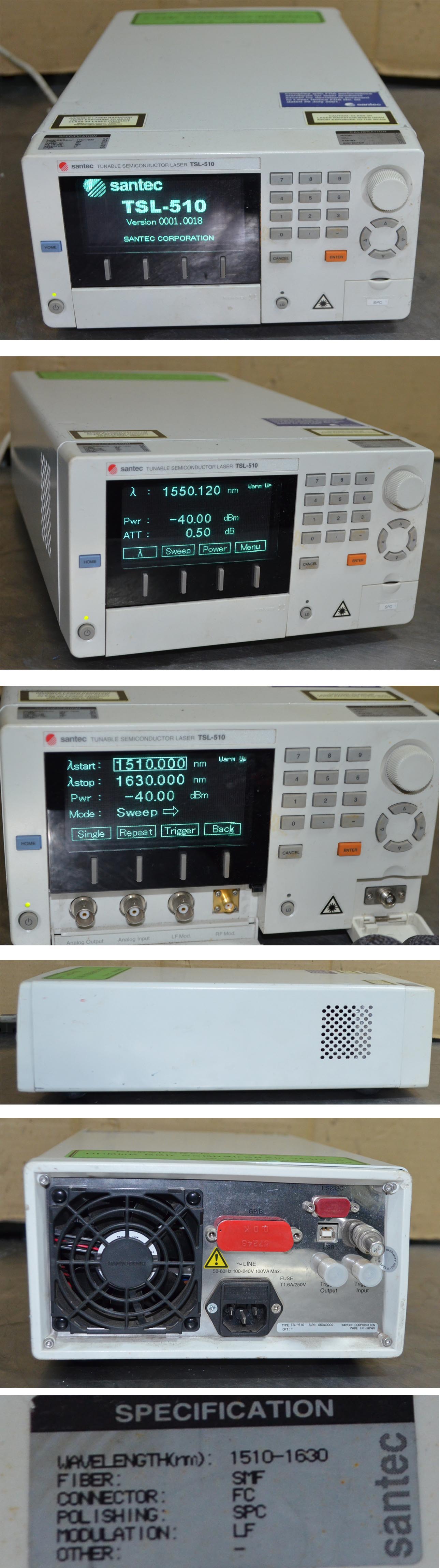 소리전자 - ★★★ Santec TSL-510 Tunable Laser