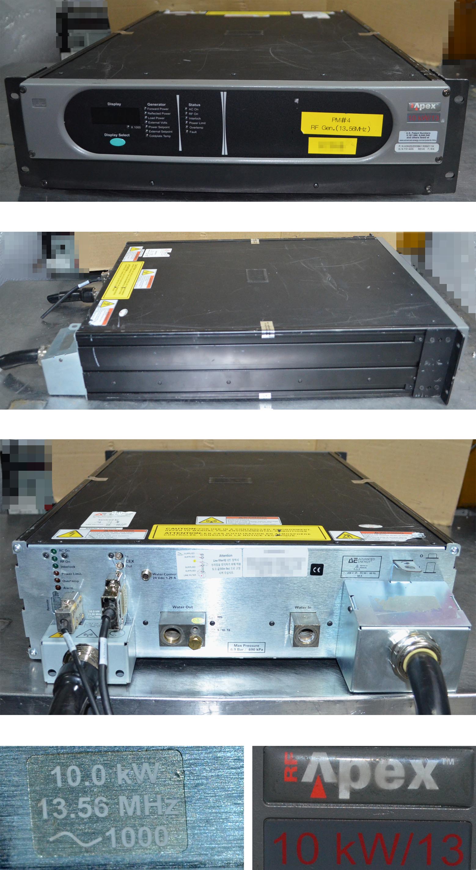 소리전자 - ★★★ ADVANCED ENERGY APEX-10kW/13 RF Generator