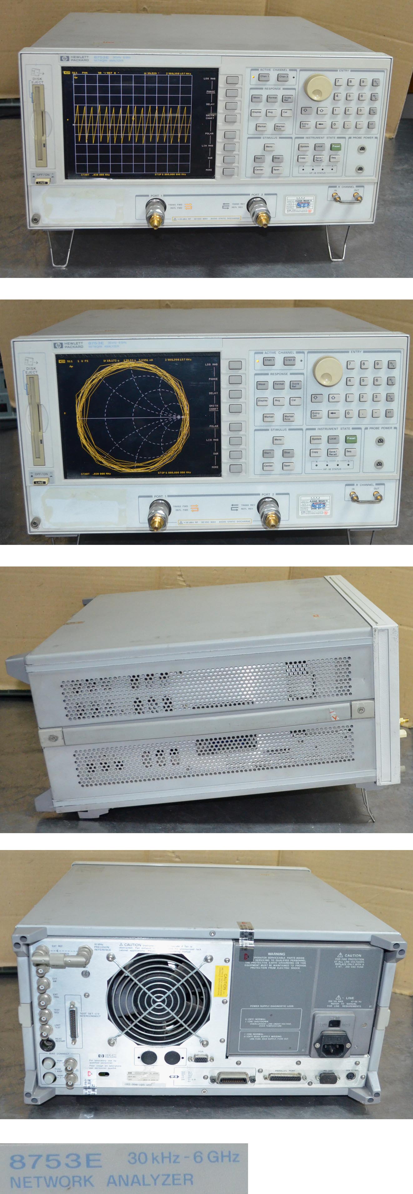 Agilent HP 8753E Network Analyzer 30 kHz - 6GHz ★★★ - 계측기-장터 - 소리전자