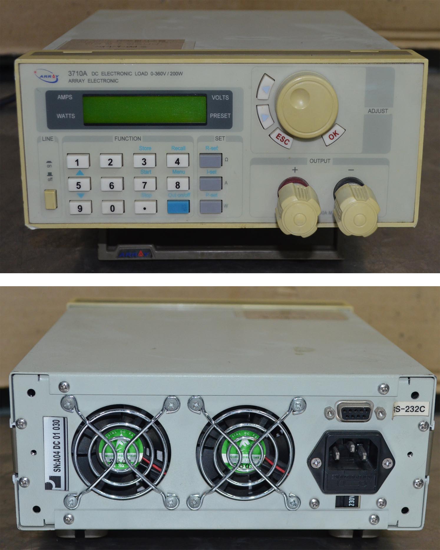 소리전자 - ★★★ 고장 Array사 3710A DC Electronic Load 0-360V 30A 150W