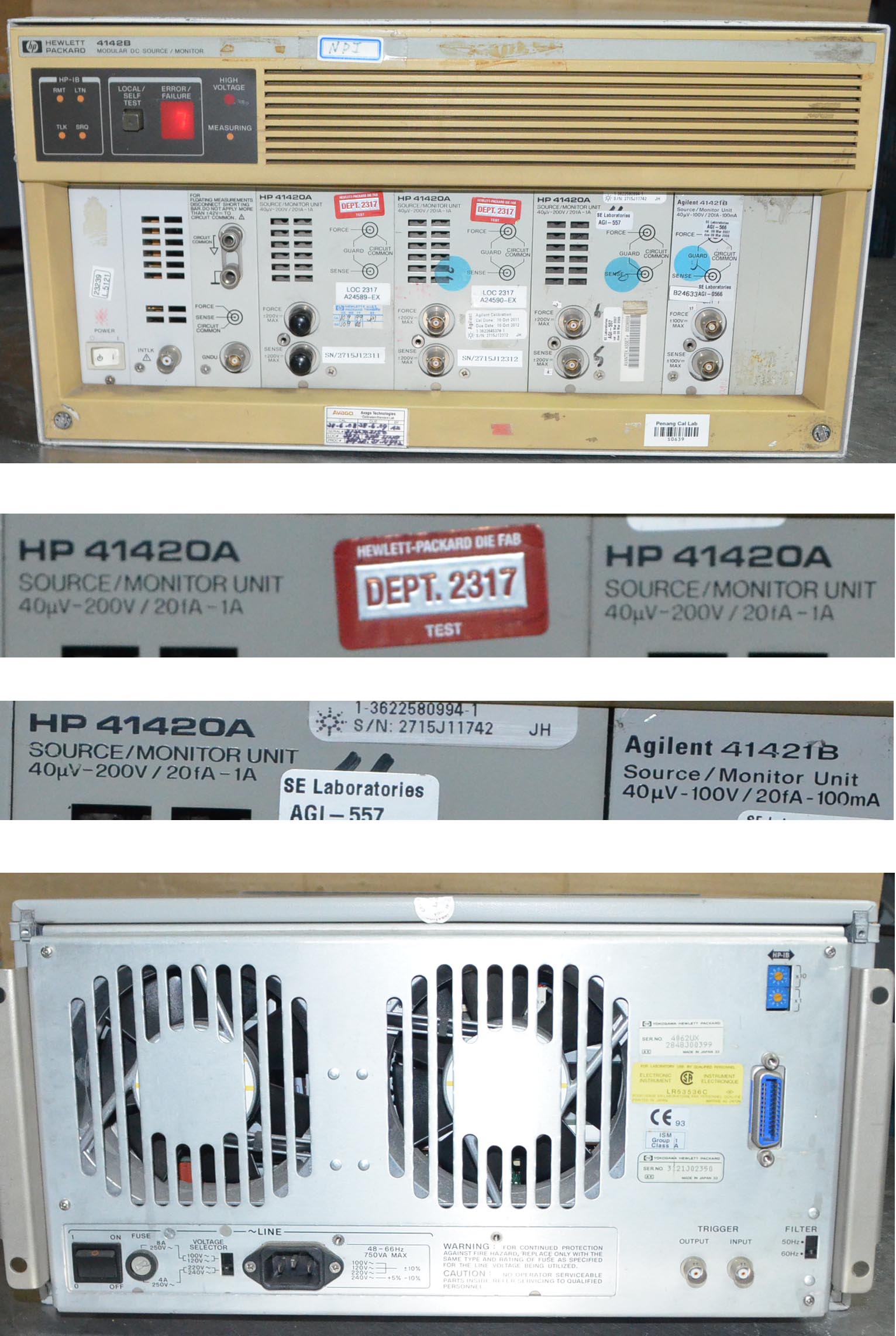 소리전자 - ★★★ 14대 Agilent 4142B Modular DC Source