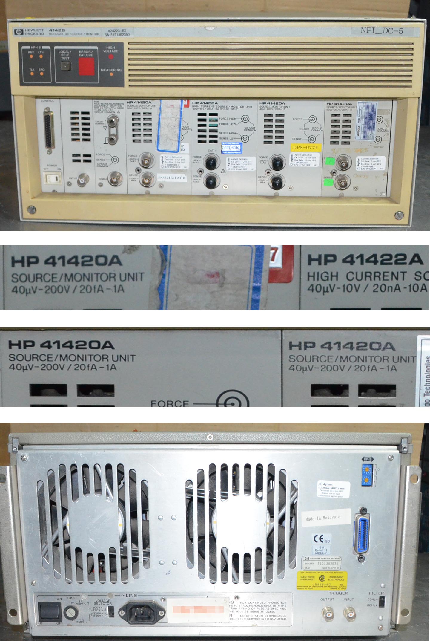 소리전자 - ★★★ 14대 Agilent 4142B Modular DC Source