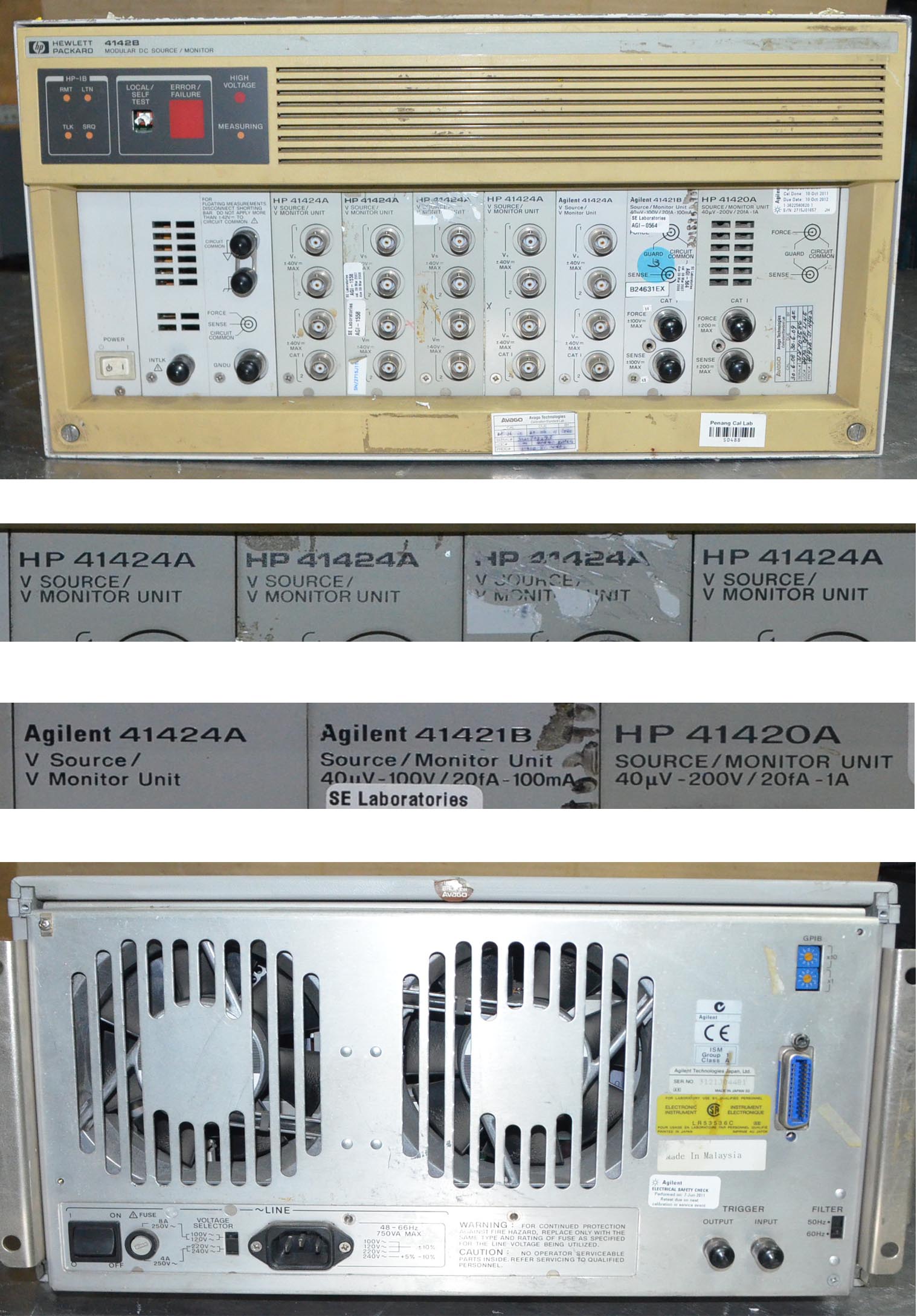 소리전자 - ★★★ 14대 Agilent 4142B Modular DC Source