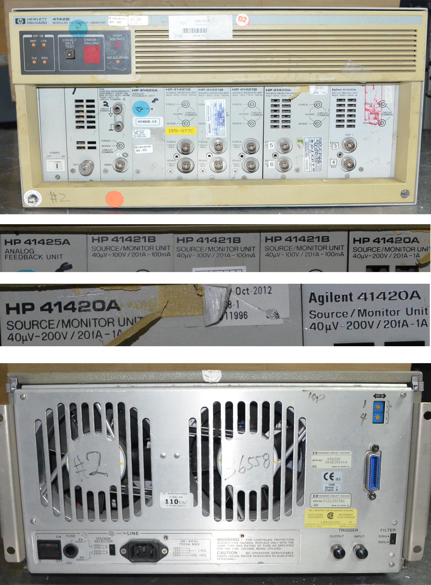 소리전자 - ★★★ 14대 Agilent 4142B Modular DC Source