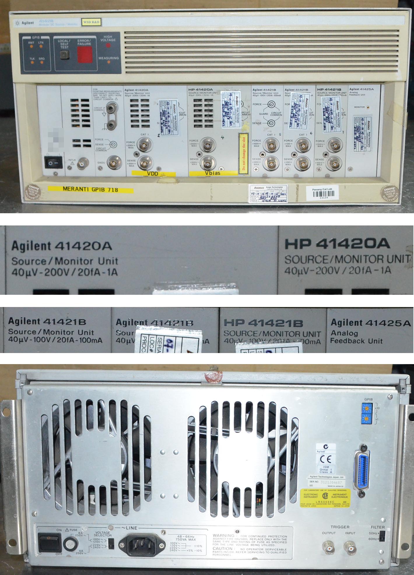 소리전자 - ★★★ 14대 Agilent 4142B Modular DC Source