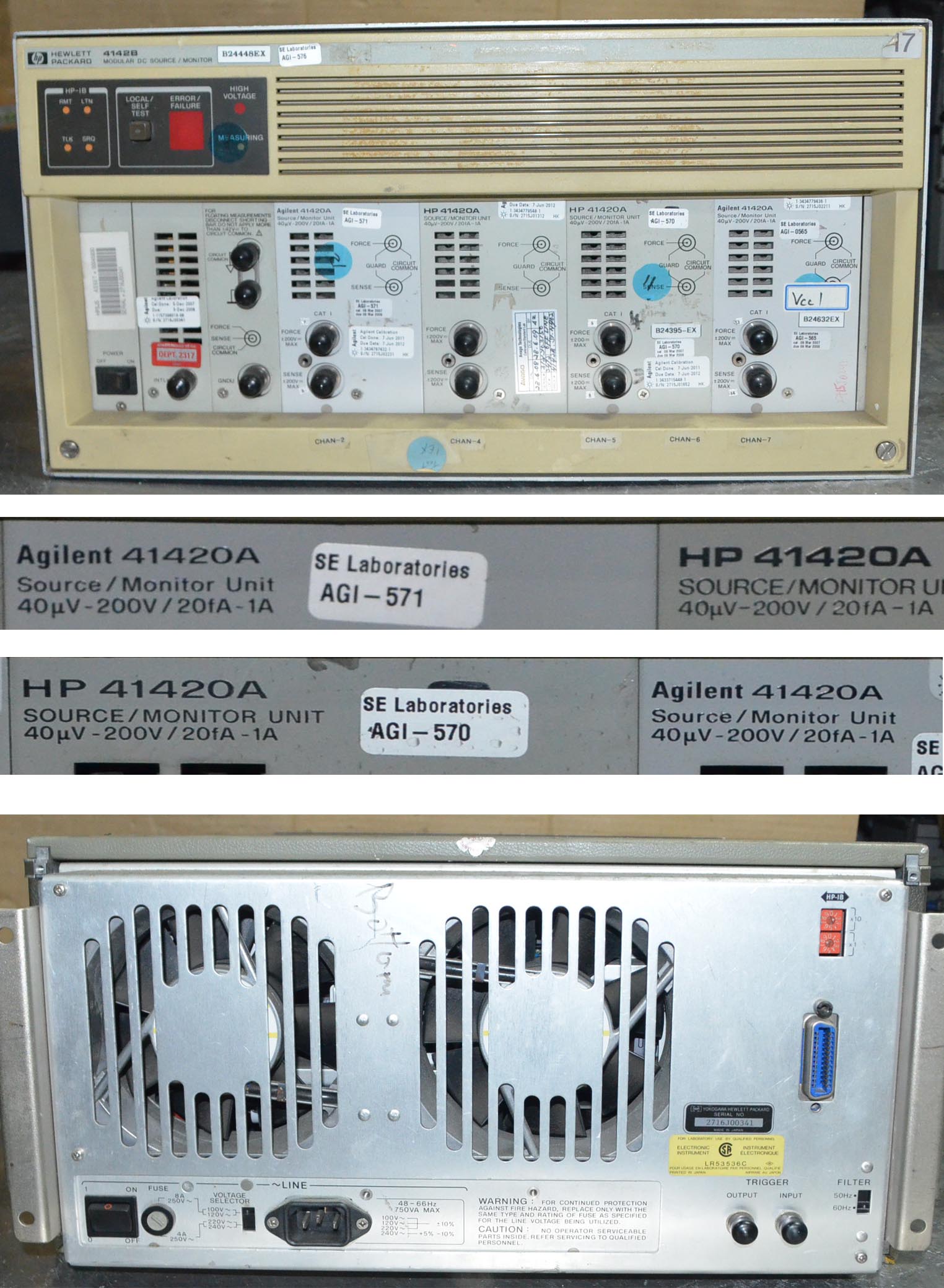 소리전자 - ★★★ 14대 Agilent 4142B Modular DC Source