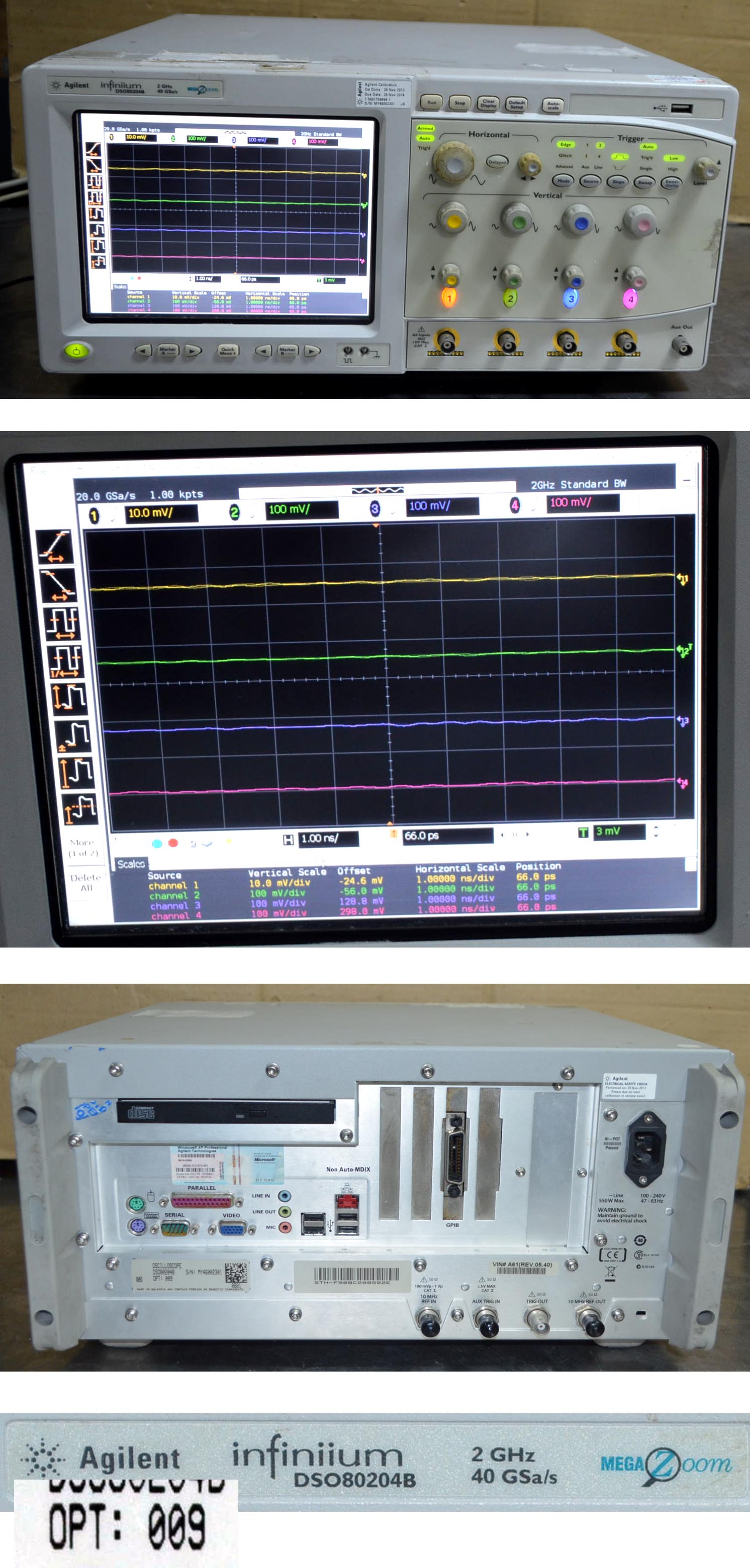소리전자 - ★★★ Agilent DSO80204B 4 Channel 2GHz 40GS,s Infiniium Scope