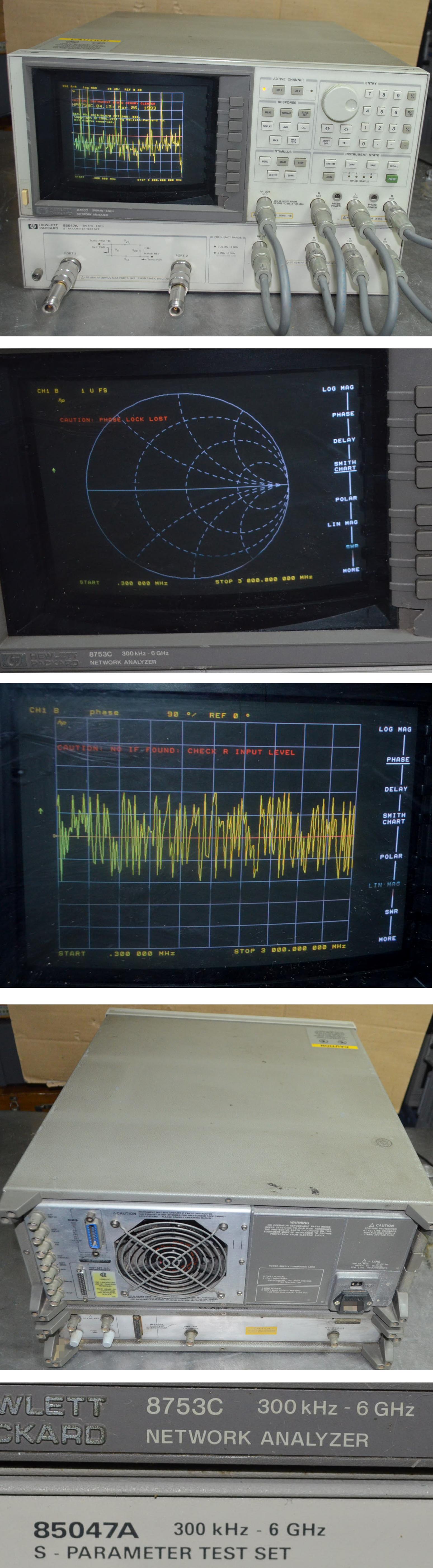 HP 8753C 300kHz-6Ghz Network Analyzer (85047A S-Parameter) ★★★ - 계측기-장터 ...
