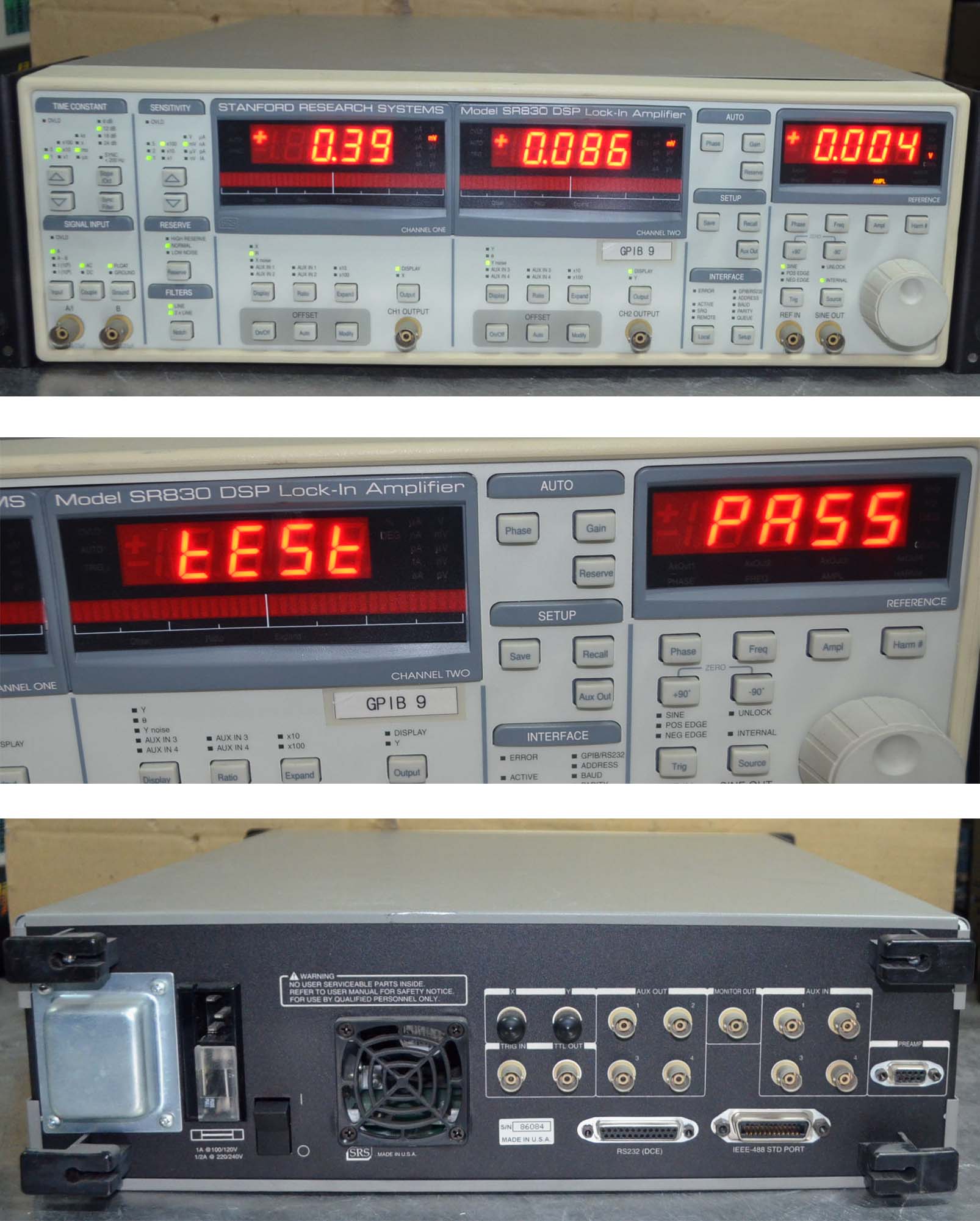 소리전자 - ★★★ Stanford Research Systems model SR830 DSP Lock-in Amplifier