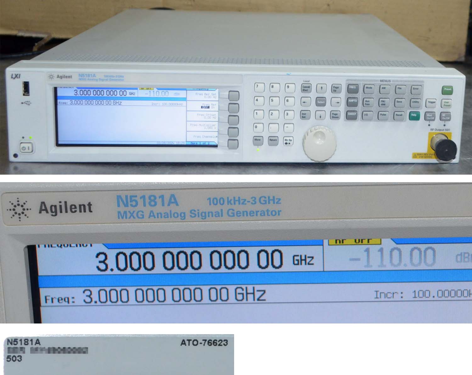 소리전자 - ★★★ Agilent N5181A MXG RF Analog Signal Generator 100khz-3Ghz