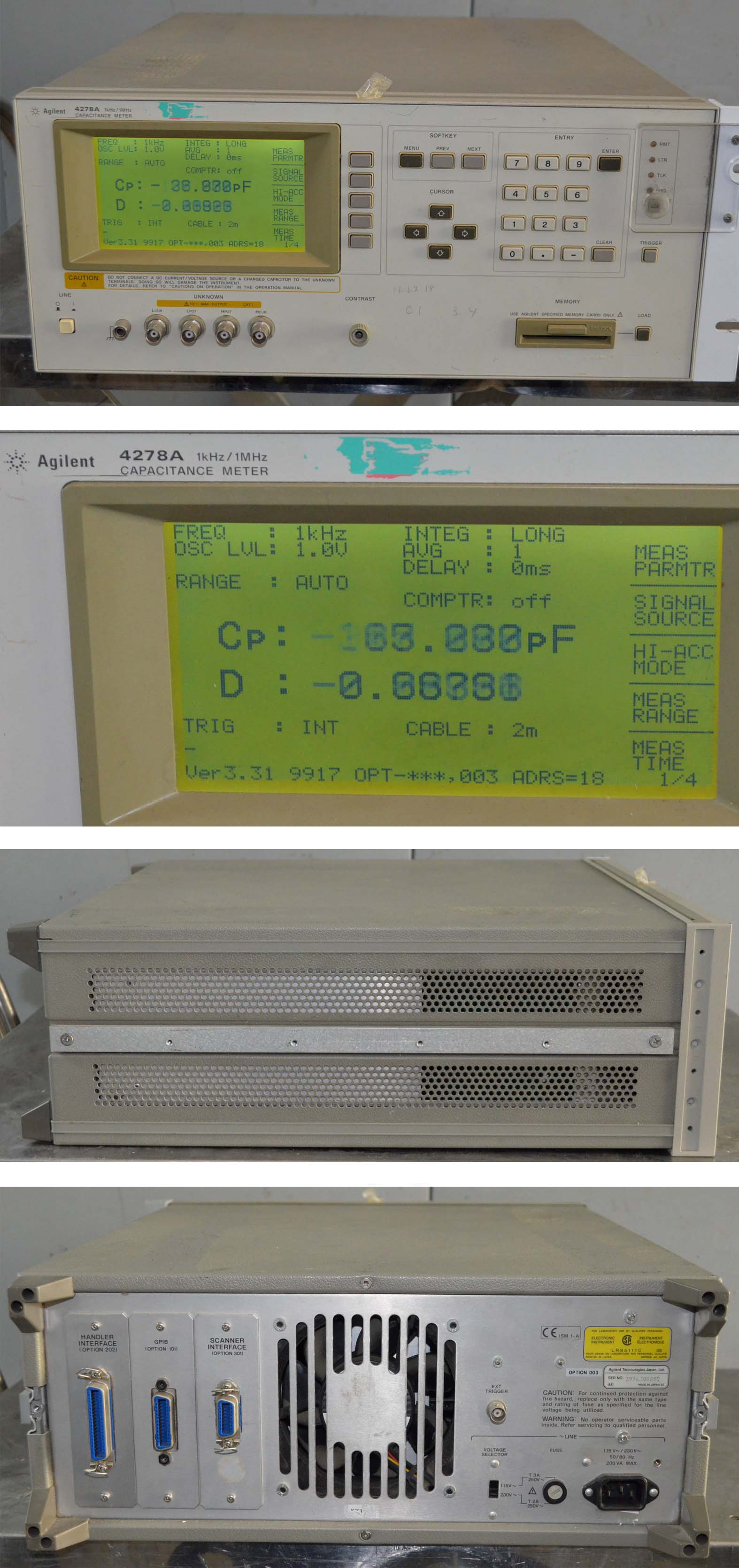 소리전자 - ★★★ 4대 Agilent 4278A Capacitance Meter