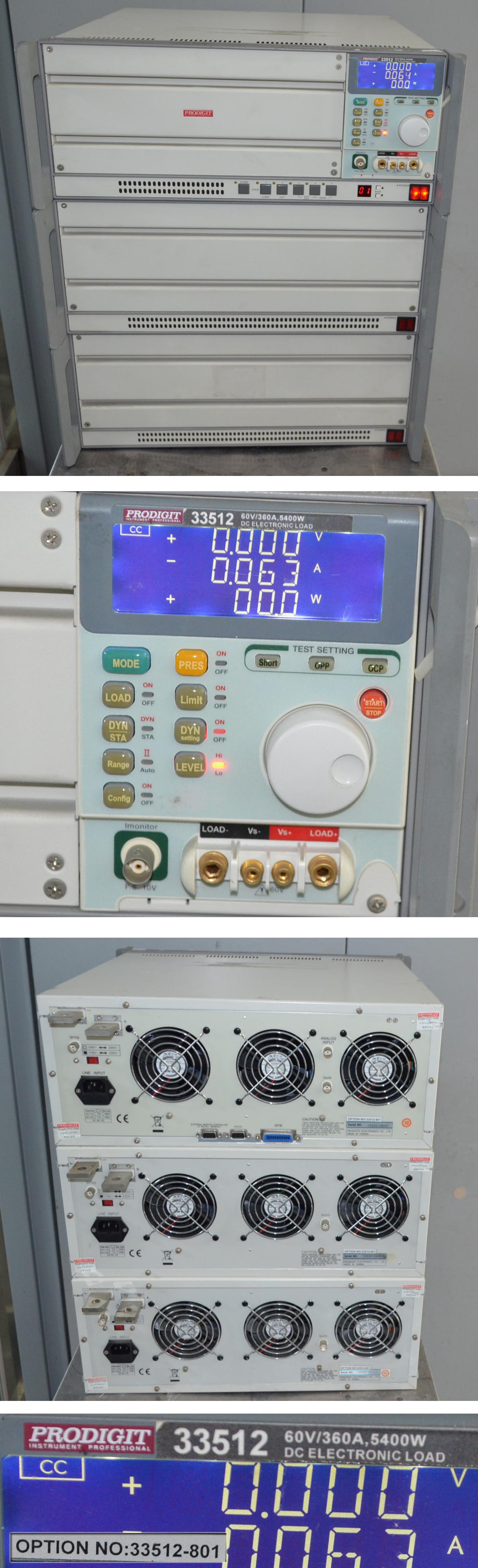 소리전자 - ★★★ PRODIGIT 33512 60V,360A,5400W DC Electronic Load