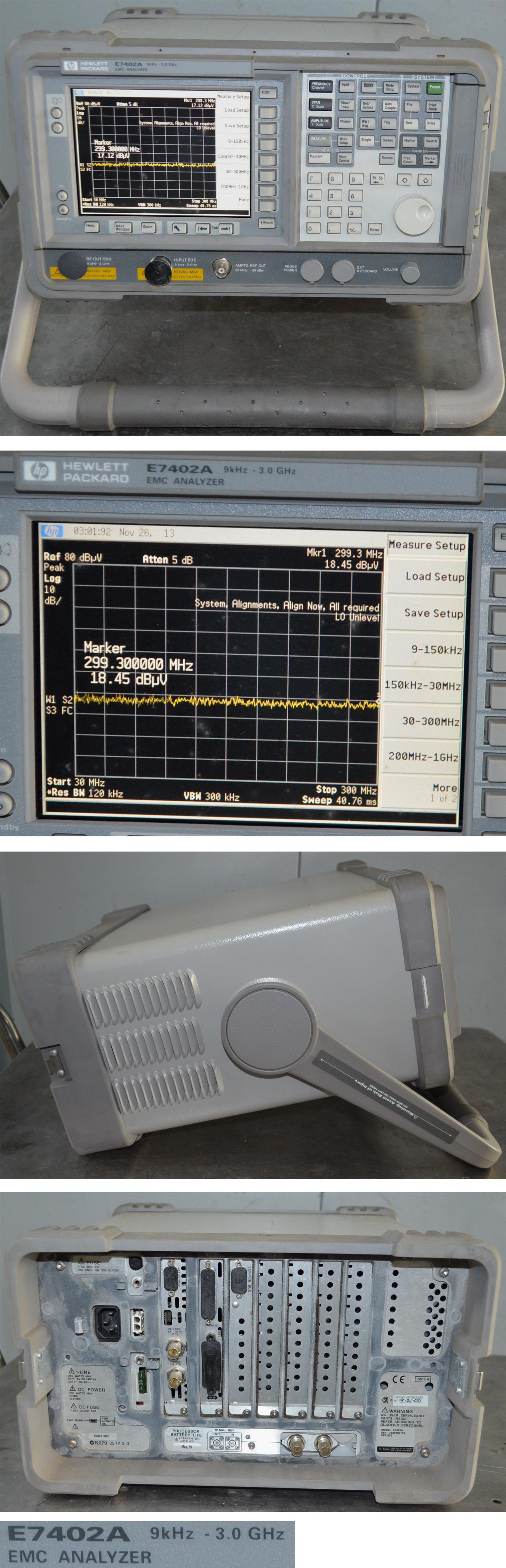 소리전자 - ★★★ HP E7402A EMC Spectrum Analyzer 9kHz - 3GHz