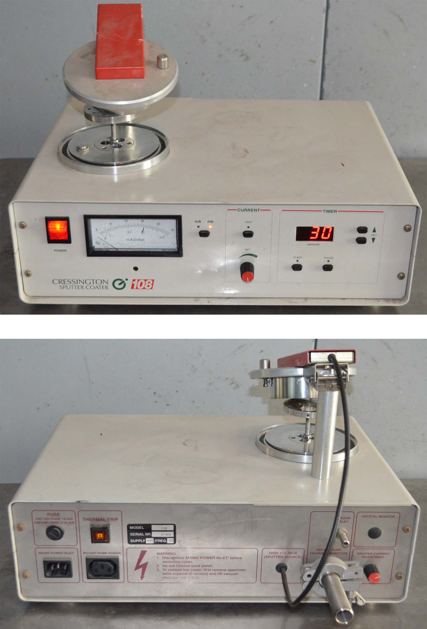 2대 Cressington Carbon Coater 108carbon ★★★ - 계측기-장터 - 소리전자