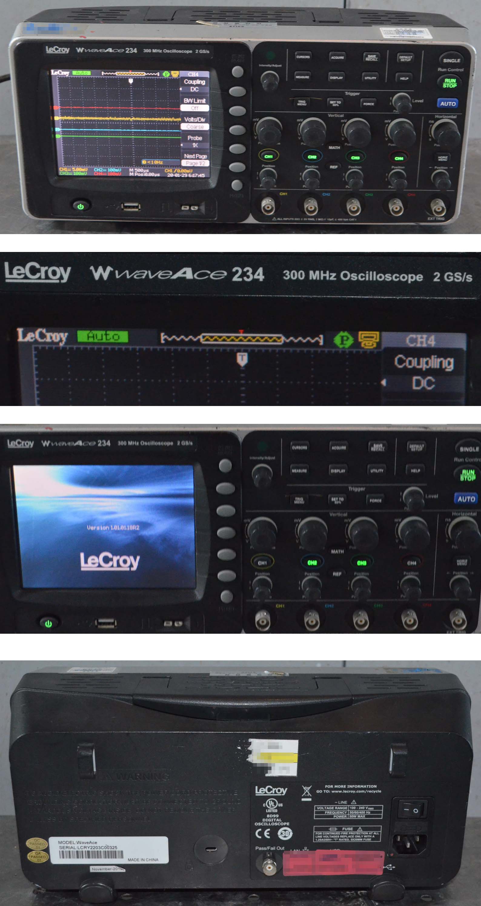 Lecroy WaveAce 234 Oscilloscope ★★★ - 계측기-장터 - 소리전자