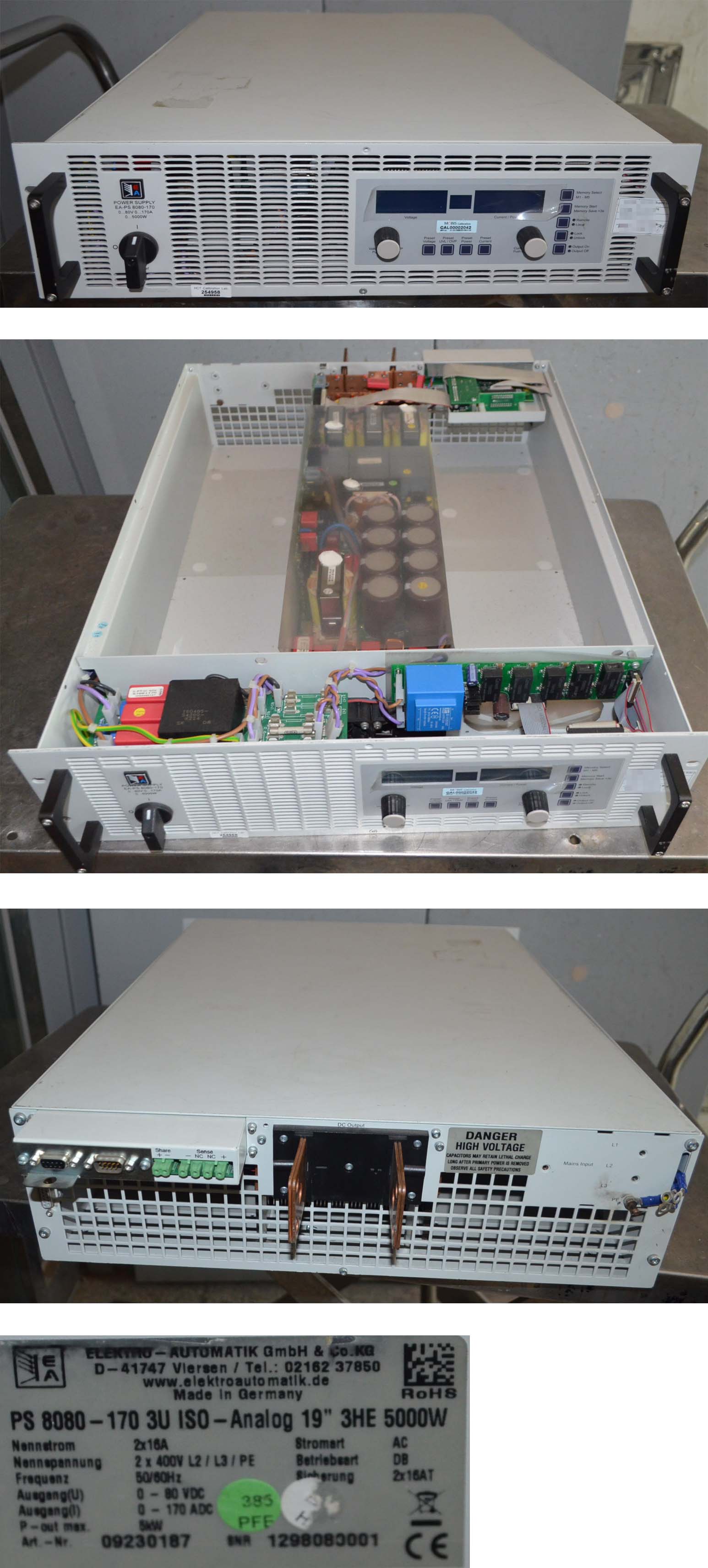 EA-PS 8080-170 3U 5000W Power Supply 80V-170A ★★★ - 계측기-장터 - 소리전자