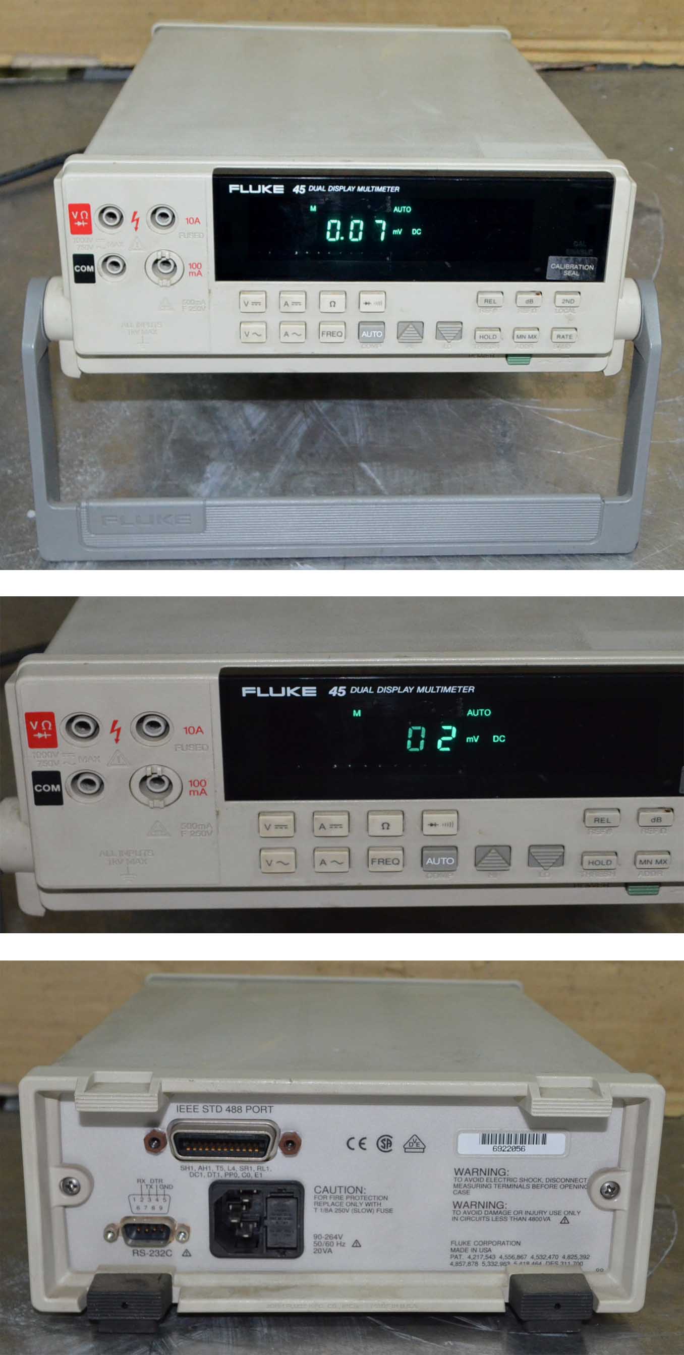 Fluke 45 Dual Multimeter ★★★ - 계측기-장터 - 소리전자