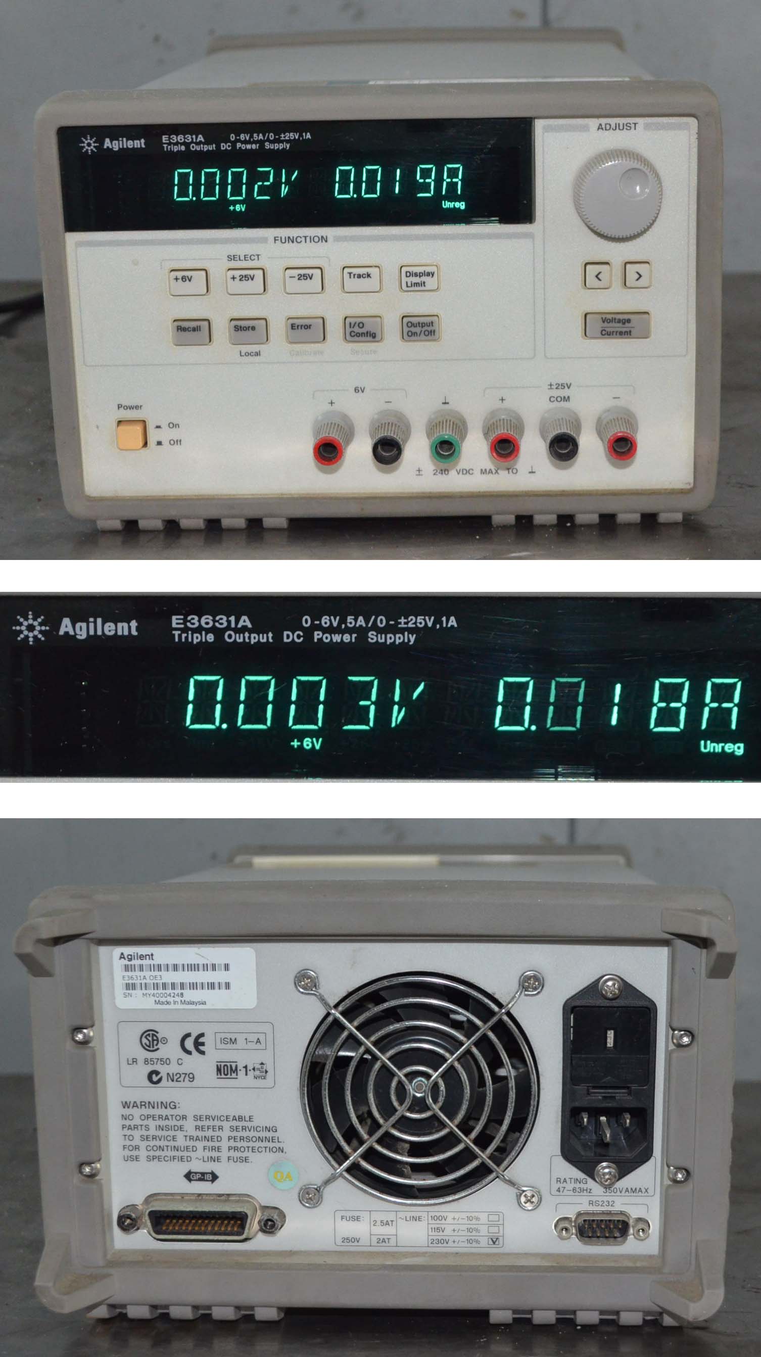 소리전자 - ★★★ Agilent E3631A DC Power Supply