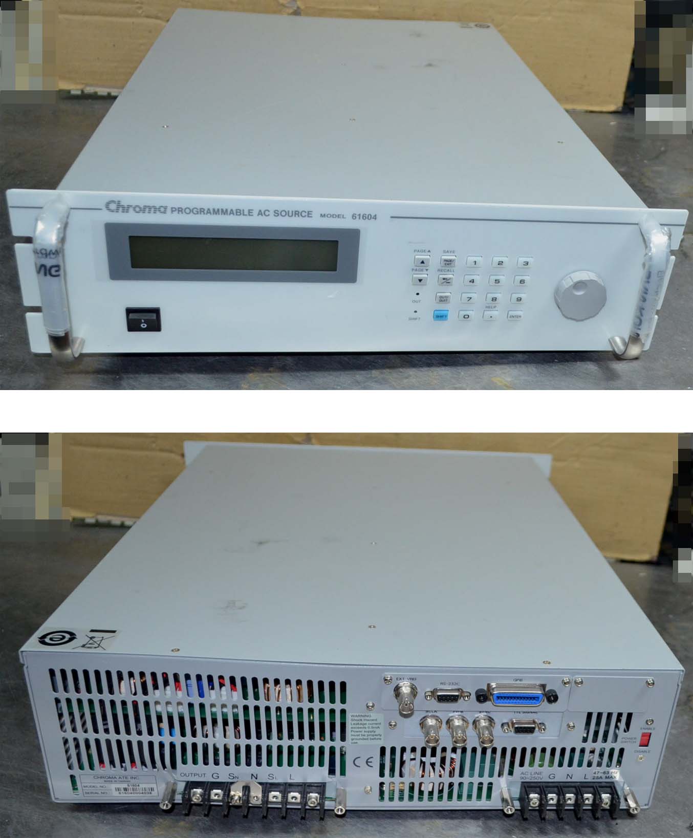 Chroma 61604 Programmable AC Source 2000VA 300V 15Hz-1kHz ★★★ - 계측기-장터 ...