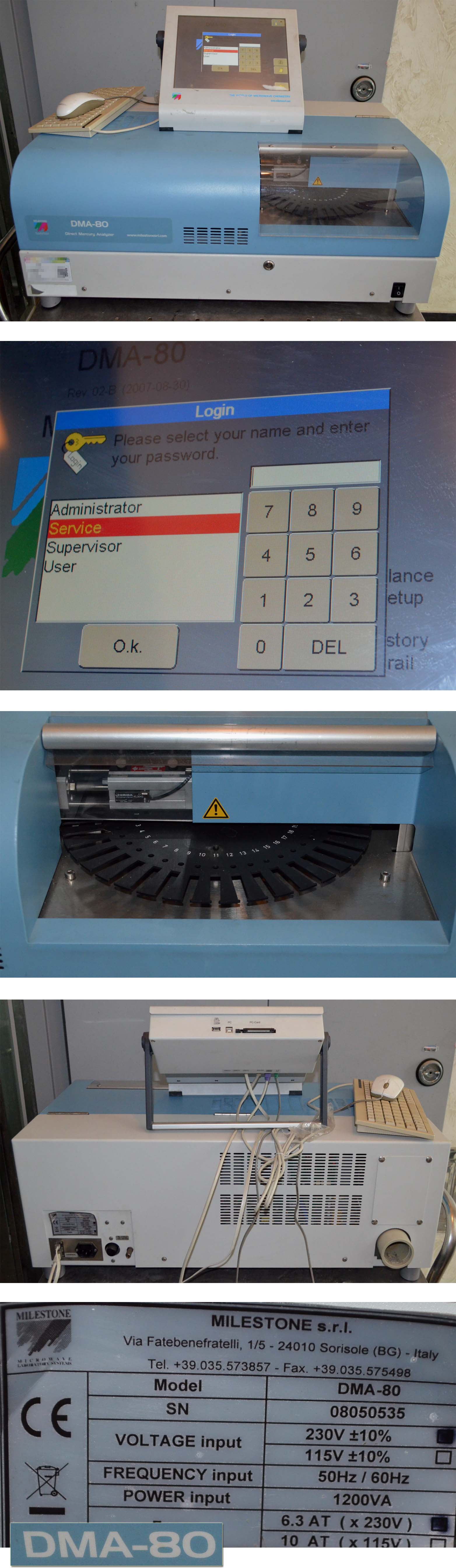 Mercury Analyzer Direct DMA-80 ★★★ - 계측기-장터 - 소리전자